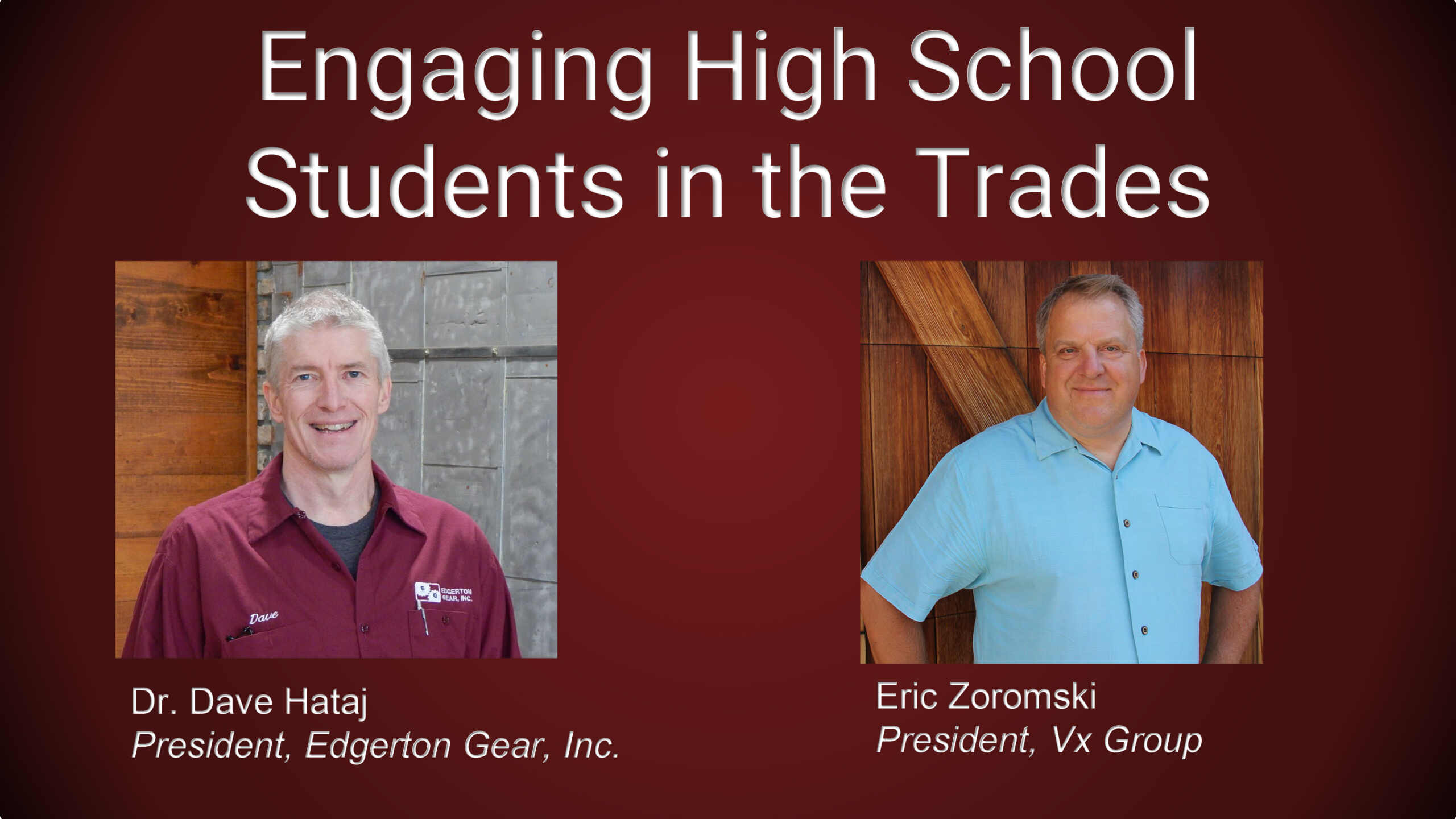 Engaging High School Students in the Trades - Vx Group - Growth is Good